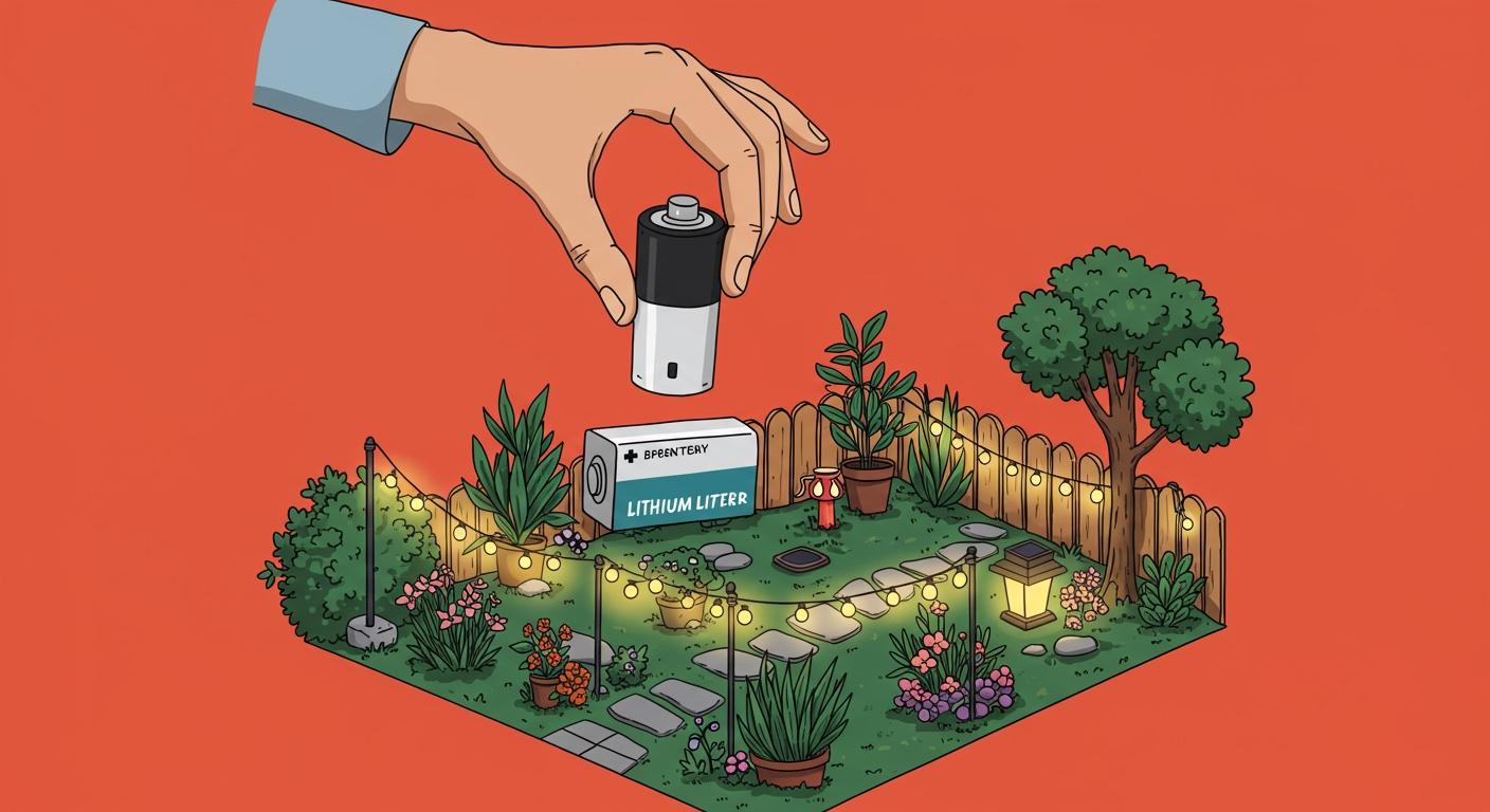How to pick the ideal lithium battery for your garden lighting