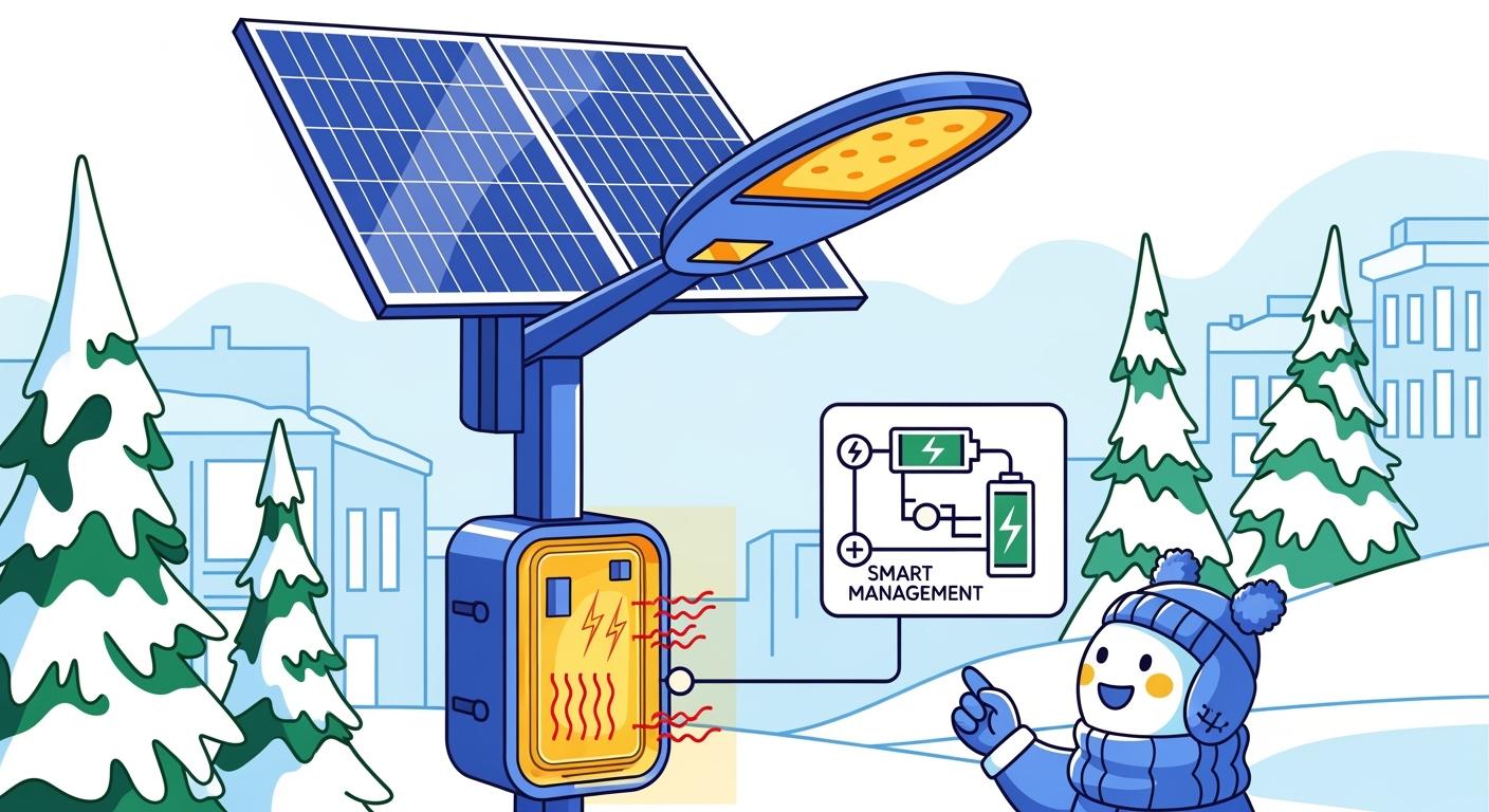 All-in-One Solar Street Light Battery Packs for Cold Climate ...